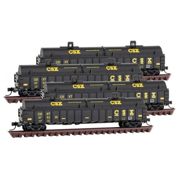 MICRO TRAINS 993 00 173 Four Car Runner Pack - CSX with Coil Covers N – YankeeDabbler