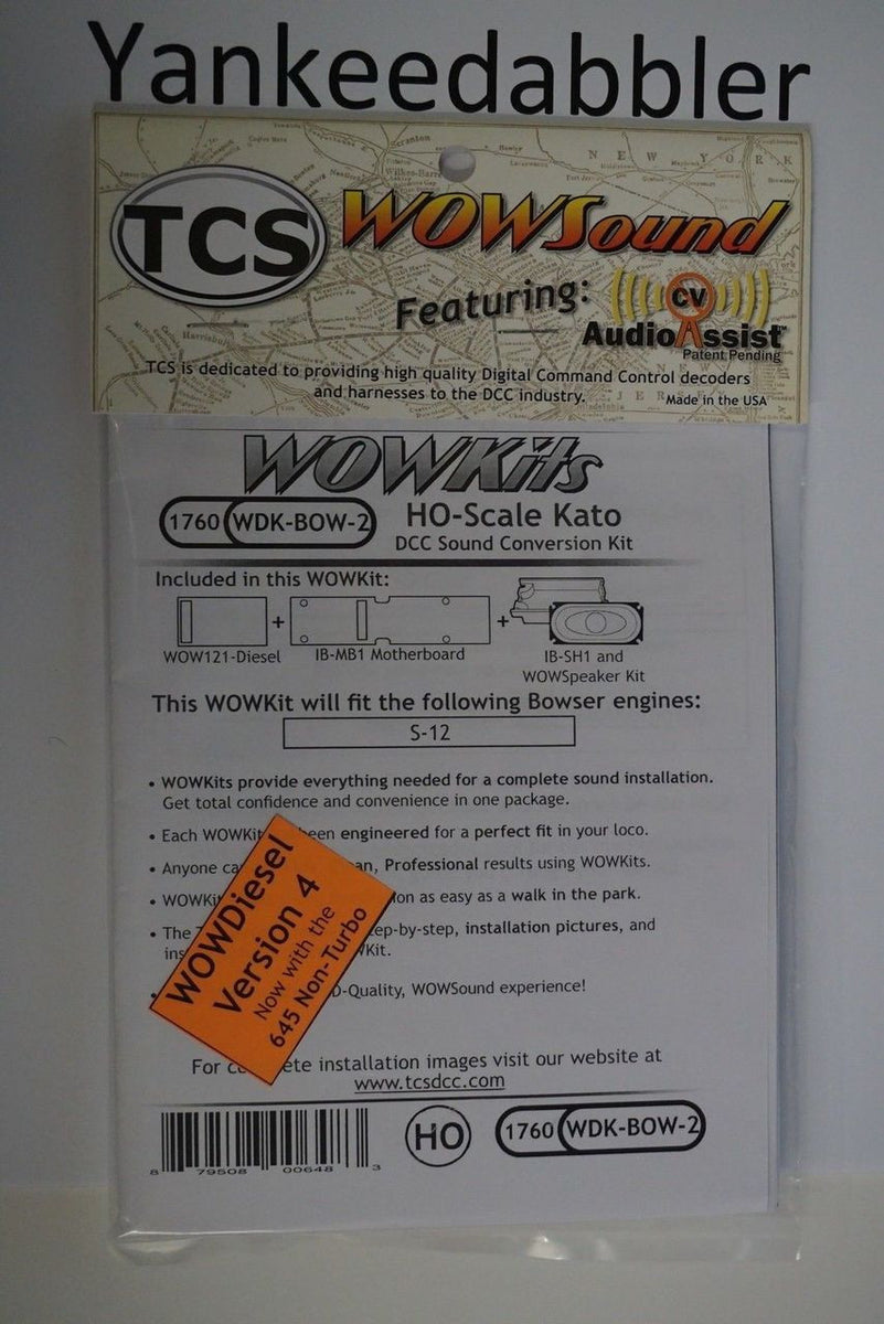 1760 TCS TRAIN CONTROL SYSTEM / Bowser {WOW WDK-BOW-2} DIESEL Version – YankeeDabbler
