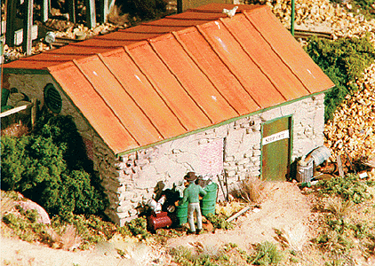 B.T.S. 27455 Buck's Dynamite Building -- 3-3/16 x 2-3/16" HO Scale – YankeeDabbler