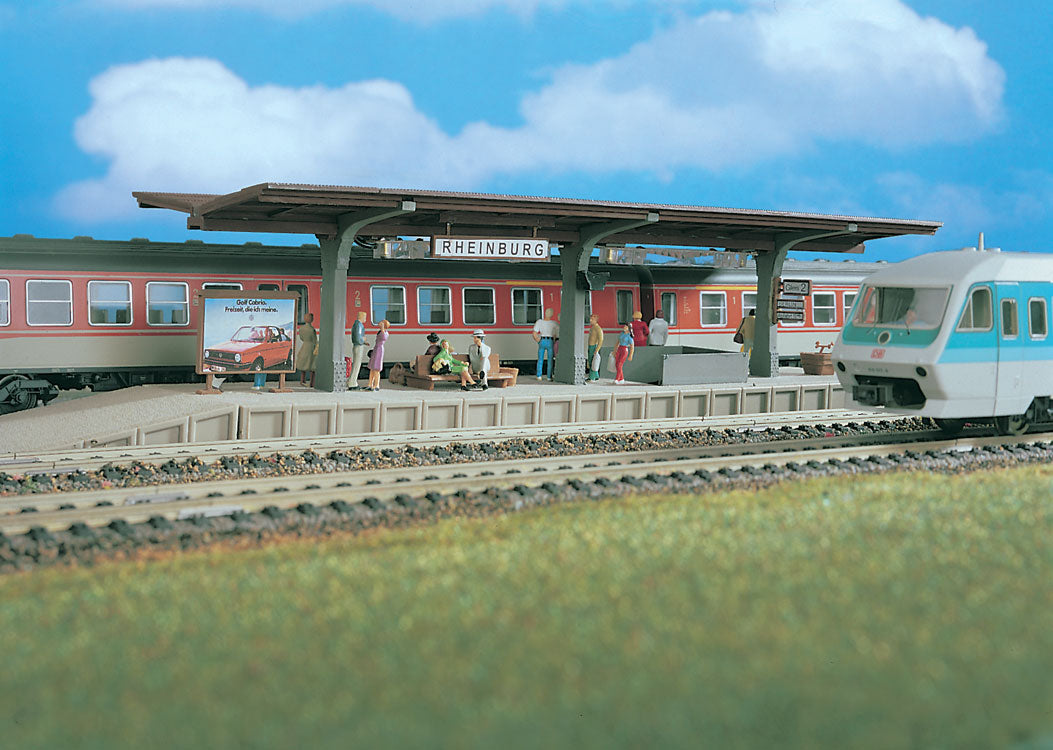Vollmer 43535 Rheinburg Station Platform -- 14-13/16 x 2-5/8 x 2-3/8 ...