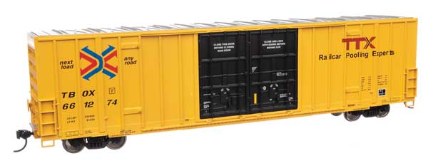 Walthers 910-3044 60' HC High Cube Plate F Boxcar TTX #661274 HO Scale ...