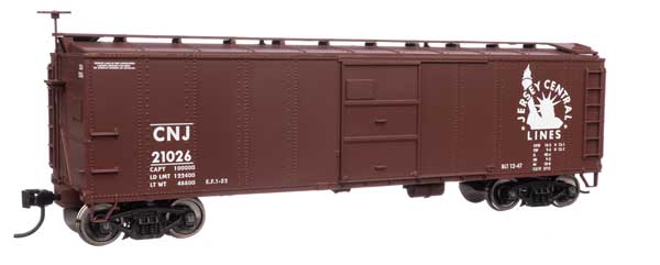 Walthers 910-40955 40' Early X29 Boxcar CNJ Central Railroad of New Je ...