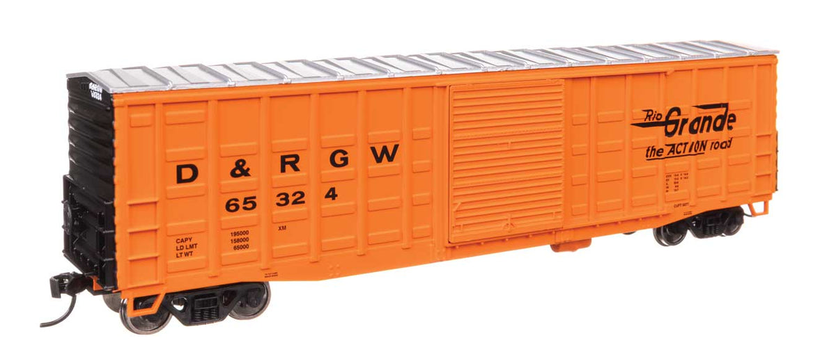 Walthers 46712 50' Waffle Side Boxcar - Ready To Run -- Denver & Rio G ...