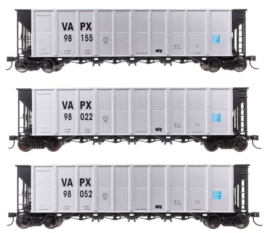 Walthers 56882 50' RD-4 Hopper 3-Pack - Ready to Run -- Virginia Power ...