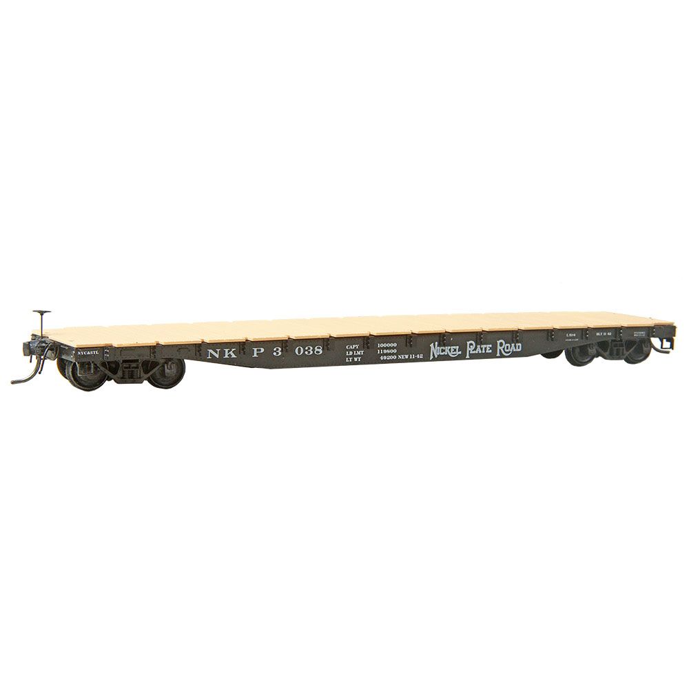 Kadee 9505 50 Ton AAR Flat Car Nickel Plate NKP #3038 HO Scale ...