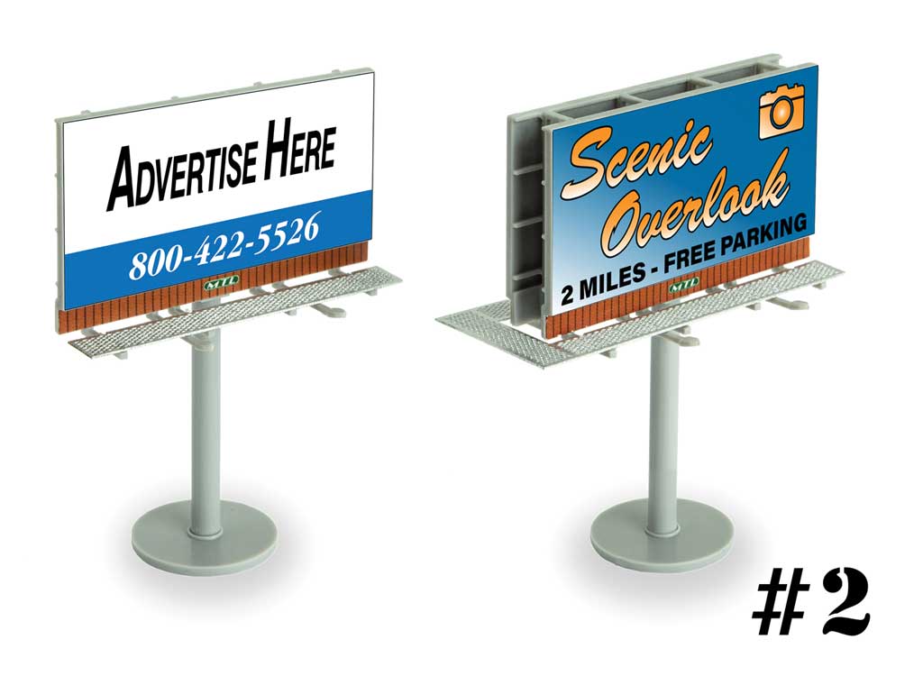 Micro Trains 499 90 504 Modern Billboard - Kit -- Kit #2, Sign Size Sc ...