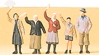 Preiser 72413 1:72 Figures -- Civilians Waving pkg(5) 1/72 Scale ...