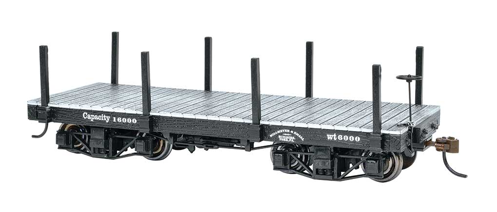 Bachmann 26512 18' Wood Flatcar - Spectrum(R) -- Data Only (black) pkg ...
