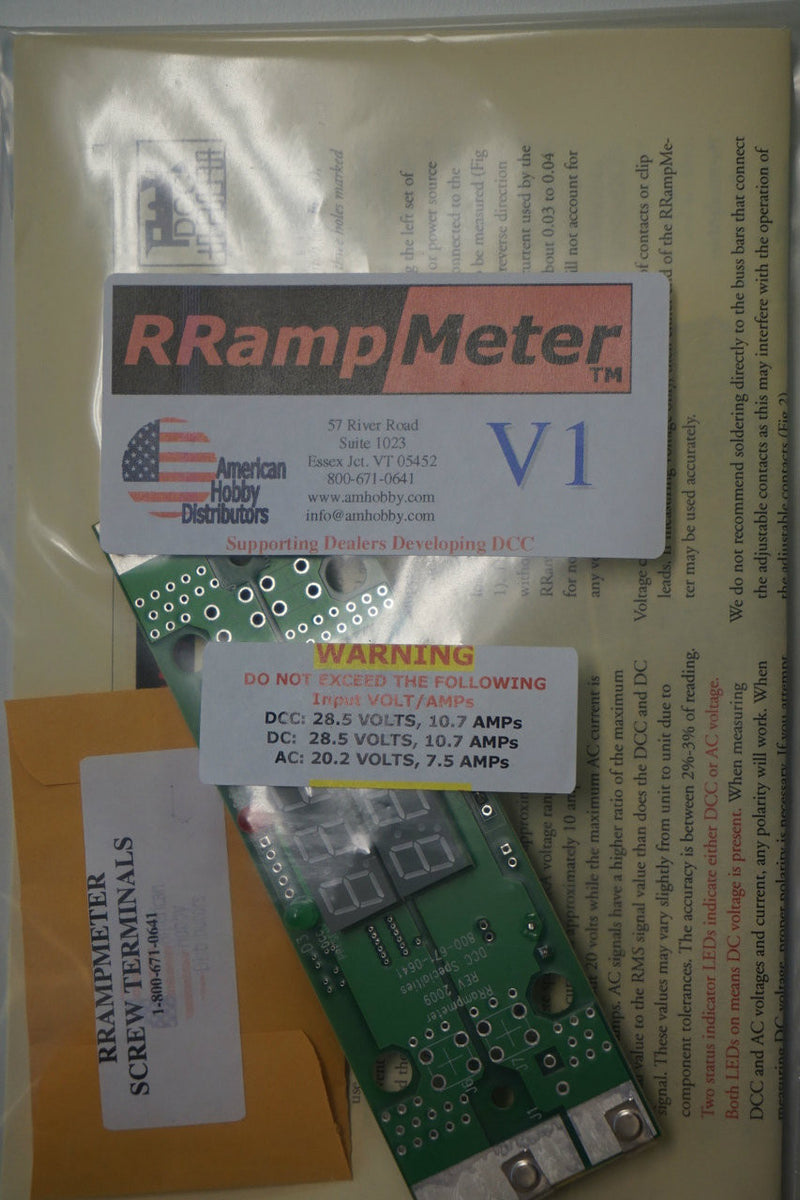 DCC SPECIALTIES 246-RRAMPMETER V1 RRampmeter circuit module (ALL Scale ...