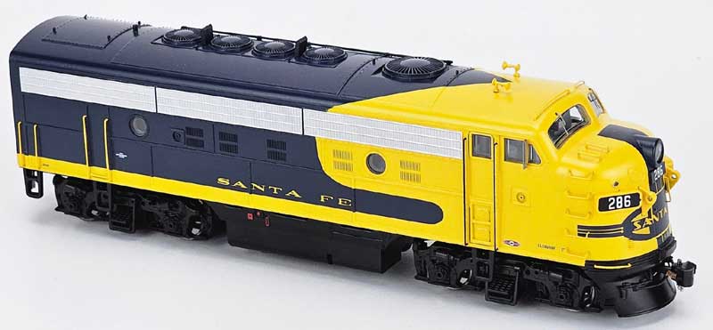 Bowser 24617 F9A Santa Fe #285 (Warbonnet, blue, yellow, blue Nose Str ...