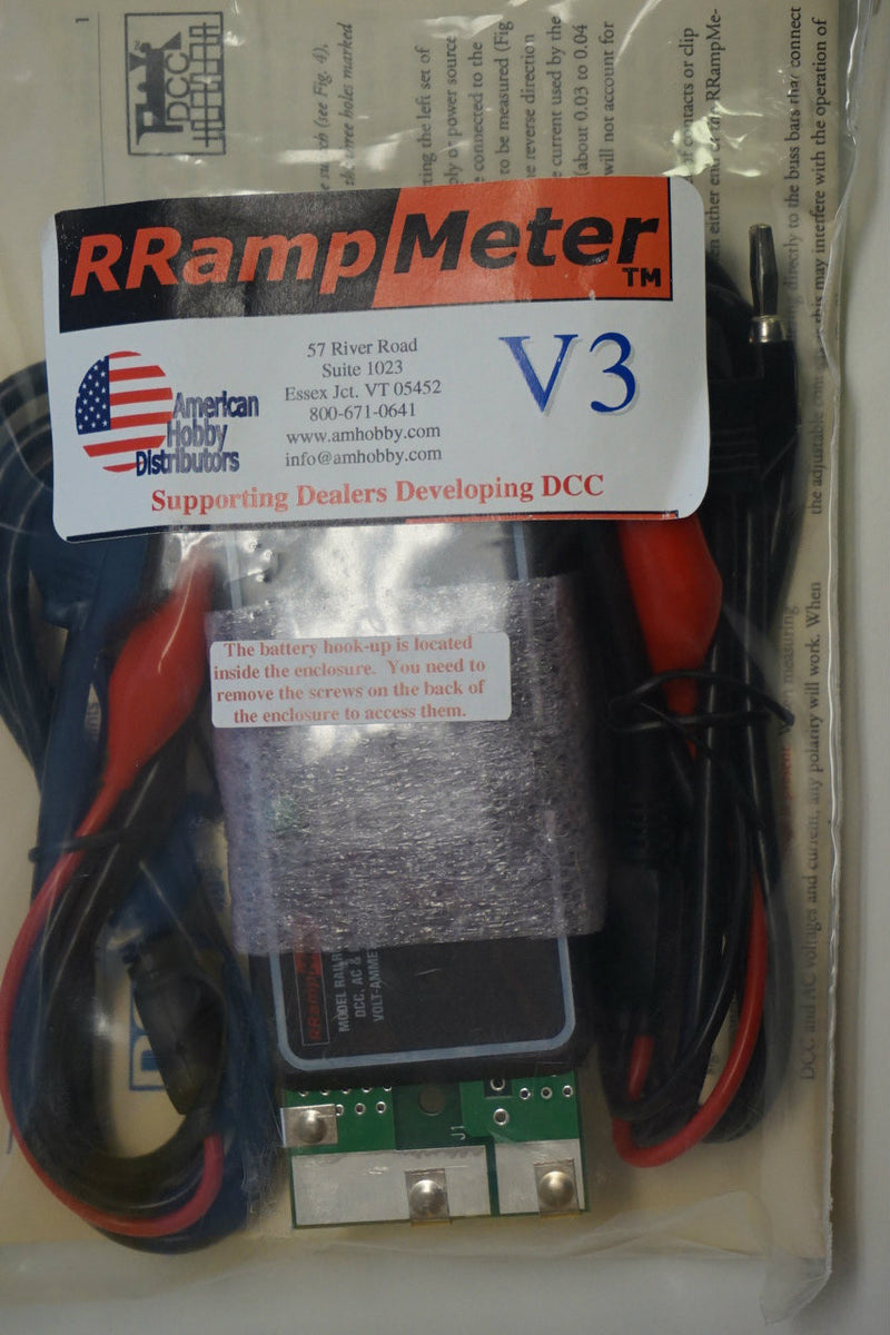 DCC SPECIALTIES 246-RRAMPMETER V3 - Digital Meter for DCC- DC & AC Vol ...