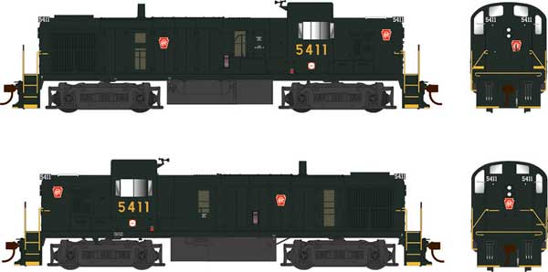 Bowser 25227 Alco RS3 Phase 3 PRR Pennsylvania Railroad #5401 (Brunswi ...