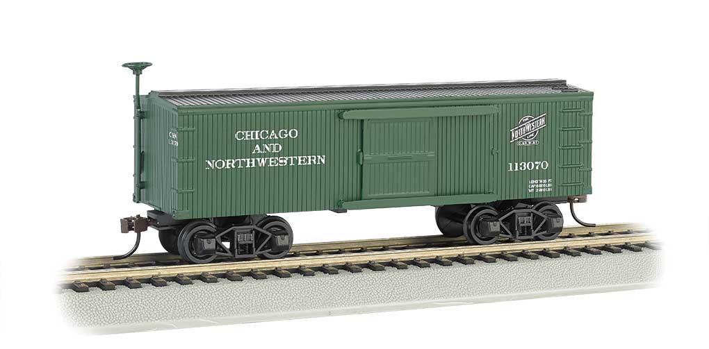 Bachmann 72306 34' Wood Old Time Boxcar - Ready to Run - Silver Series ...