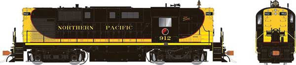 Rapido 31580 ALCO RS-11 NP - Northern Pacific #912 (As-Delivered, blac ...