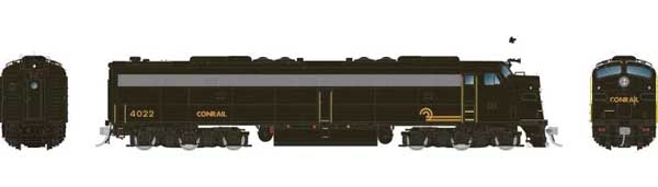 Rapido 28807 EMD E8A HEP Conrail #4020 (dark green, gold) with DCC & S ...