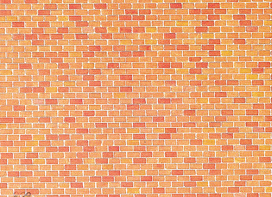 Faller 170608 Embossed Panel Building Material Sheet -- Red Brick HO S ...