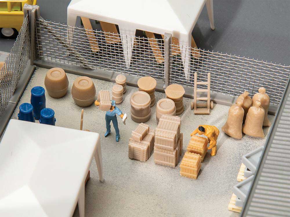 Faller 180871 Freight Loads - Kit -- Crates, Sacks, Barrels HO Scale ...