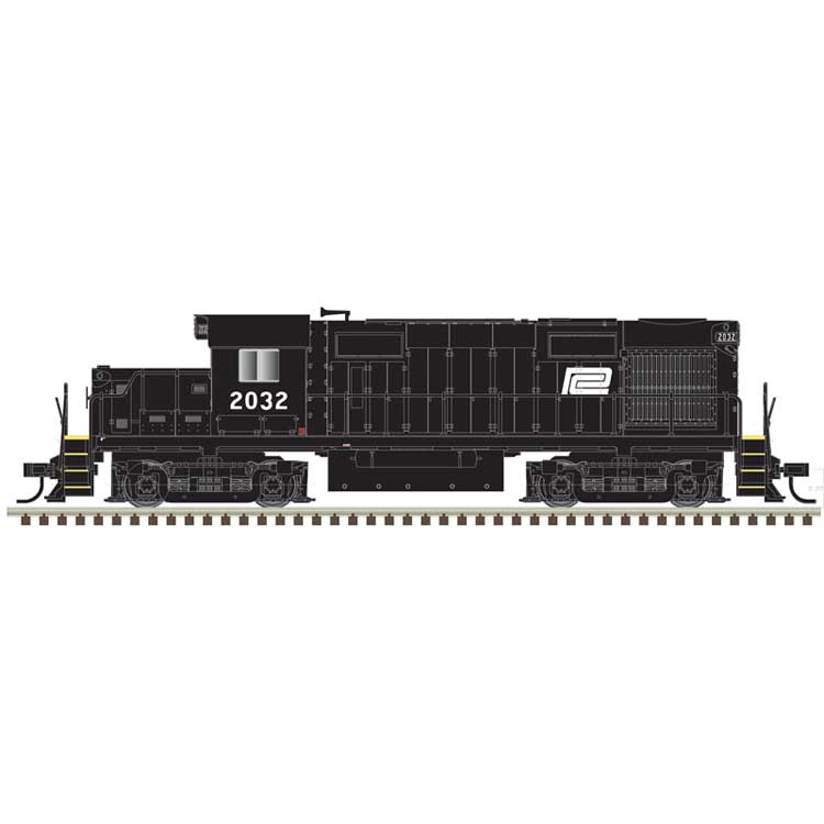 Atlas 10004357 Alco RS32 - Standard DC -- Penn Central #2032 (black, w ...