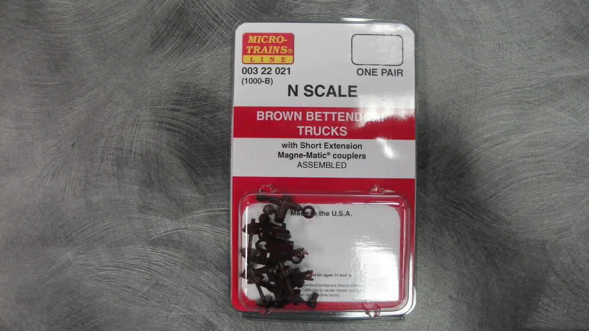 00322021 MICRO TRAINS / 003 22 021 BETTENDORF TRUCKS (1000-B) - (SCALE ...