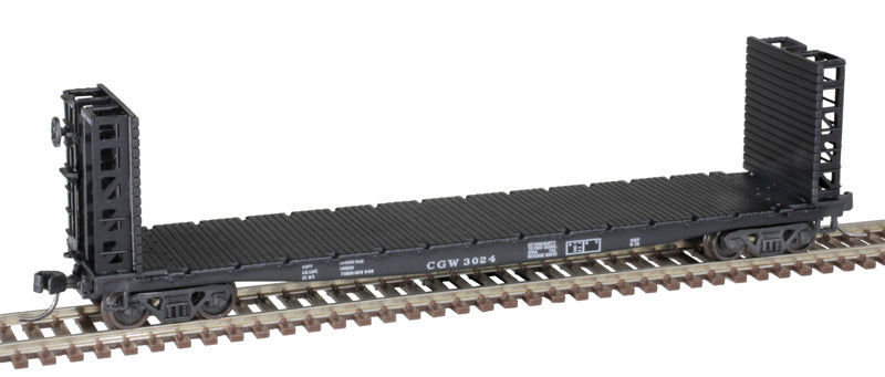 Atlas 50005797 GSI-GSC 48' Bulkhead Flatcar CGW Chicago Great Western ...