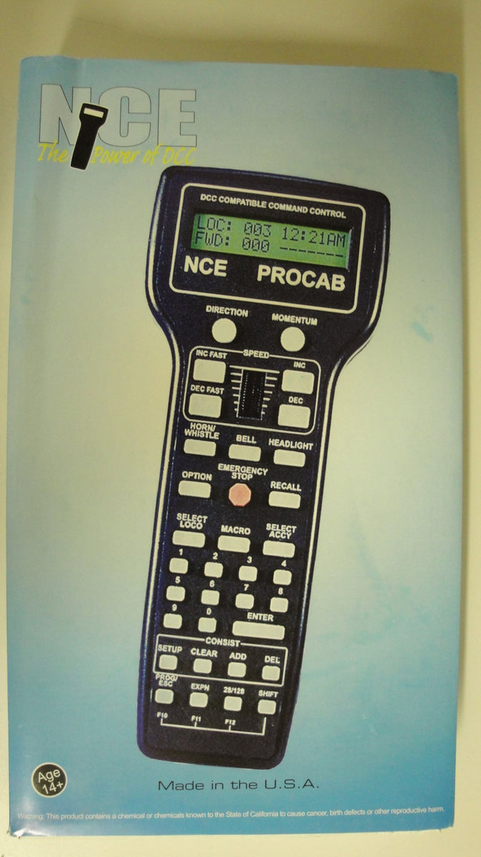 NCE/Deluxe Master ProCab Throttle with Bac - Bellmawr, NJ Model Trains ...