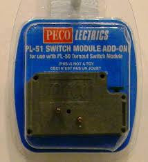 PL-51 Peco / Switch Module Extension add-on (SCALE=ALL ) Part # 552-PL ...