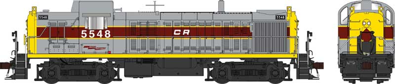 Bowser 25454 Alco RS3 Phase 1 - Standard DC -- Conrail #5548 (Reletter ...