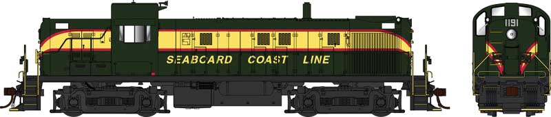 Bowser 25434 Alco RS3 Phase 2 - Standard DC -- Seaboard Coast Line #11 ...