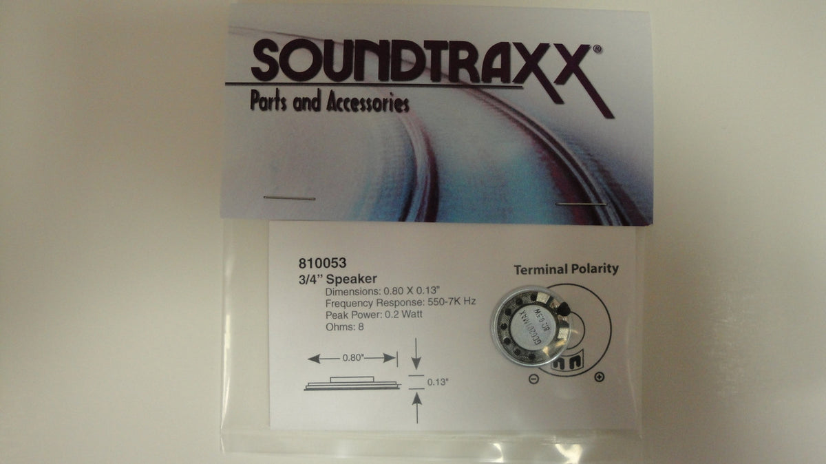 810053 Soundtraxx / 20mm Round, 8 Ohm Speaker SPEA (SCALE=ALL) Part ...
