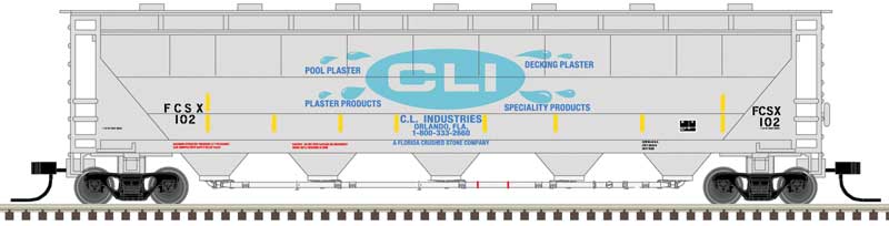 Atlas 50005668 Trinity PD5000 Covered Hopper - Ready to Run -- CLI Ind ...