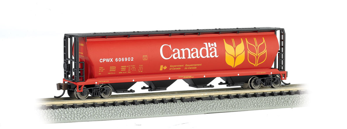 Bachmann 19181 Canadian Cylindrical 4-Bay Grain Hopper - Ready to Run ...