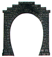 Busch 7024 Single Track Tunnel Portals -- Less Liner Holder HO Scale ...