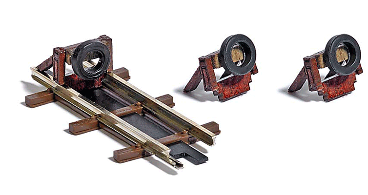 Busch 12367 Track Bumper w/Tire Cushion Kit 2-Pack - Feldbahn HOn2 Sca ...