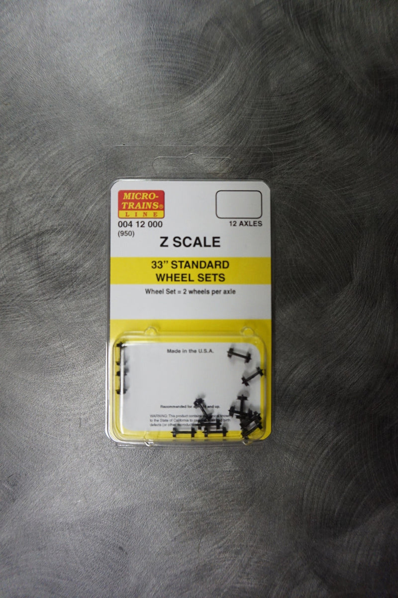 00412000 MICRO TRAINS / 004 12 000 Z Scale 33" Standard Wheel Sets (95 ...