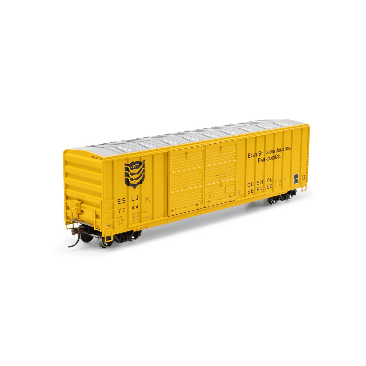 Athearn ATH-1751 50' FMC 5077 DD Offset Box Car, ESLJ #7744 HO Scale ...
