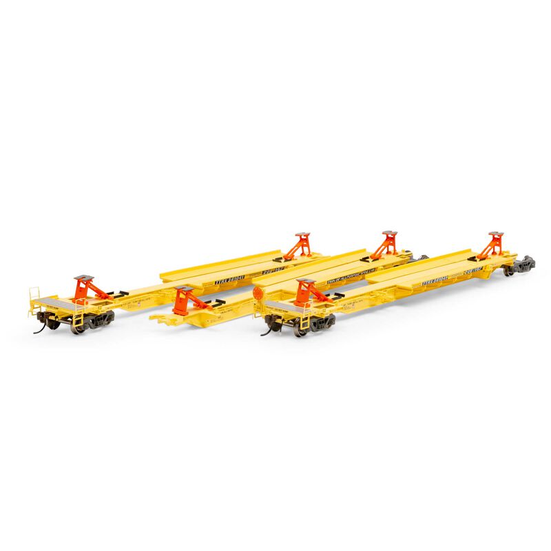 Athearn ATH15535 57' Trinity Spine Car 3 car set TTRX/Faded #361041 HO ...