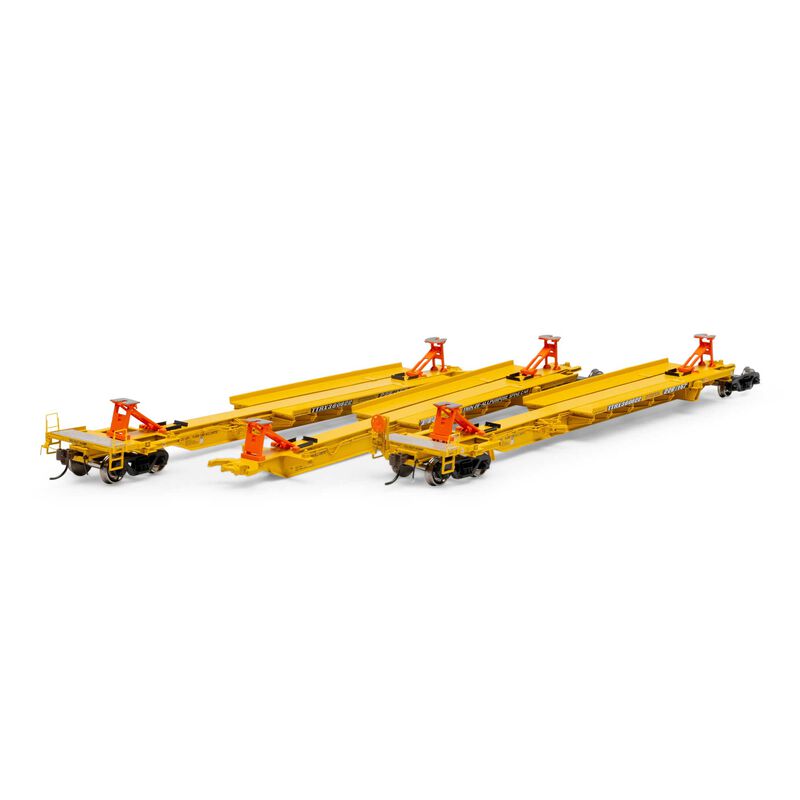 Athearn ATH41092 57' Trinity Spine Car 3 car set TTRX #360822 HO Scale ...