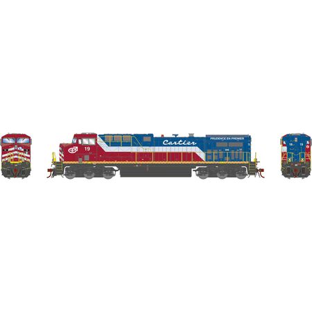 Athearn ATHG31794 GE AC4400CW QCM Cartier #19 DCC & Sound HO Scale ...