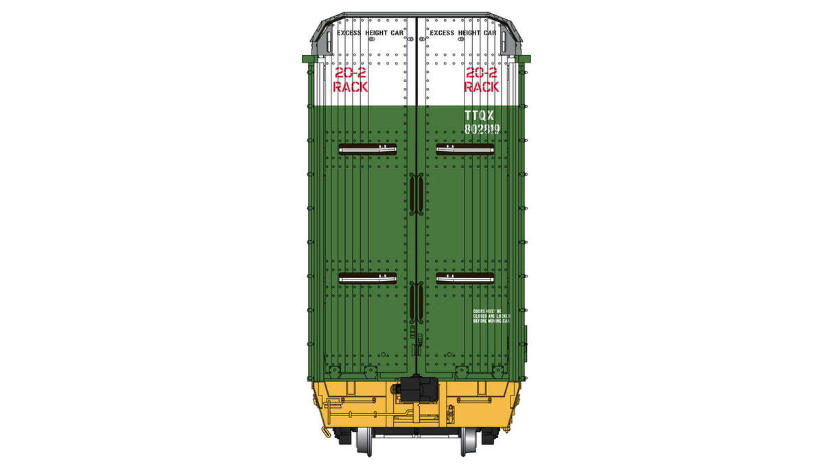 Class One Model Works FC00623 Thrall 20-2 Autorack - Type B - Burlingt ...