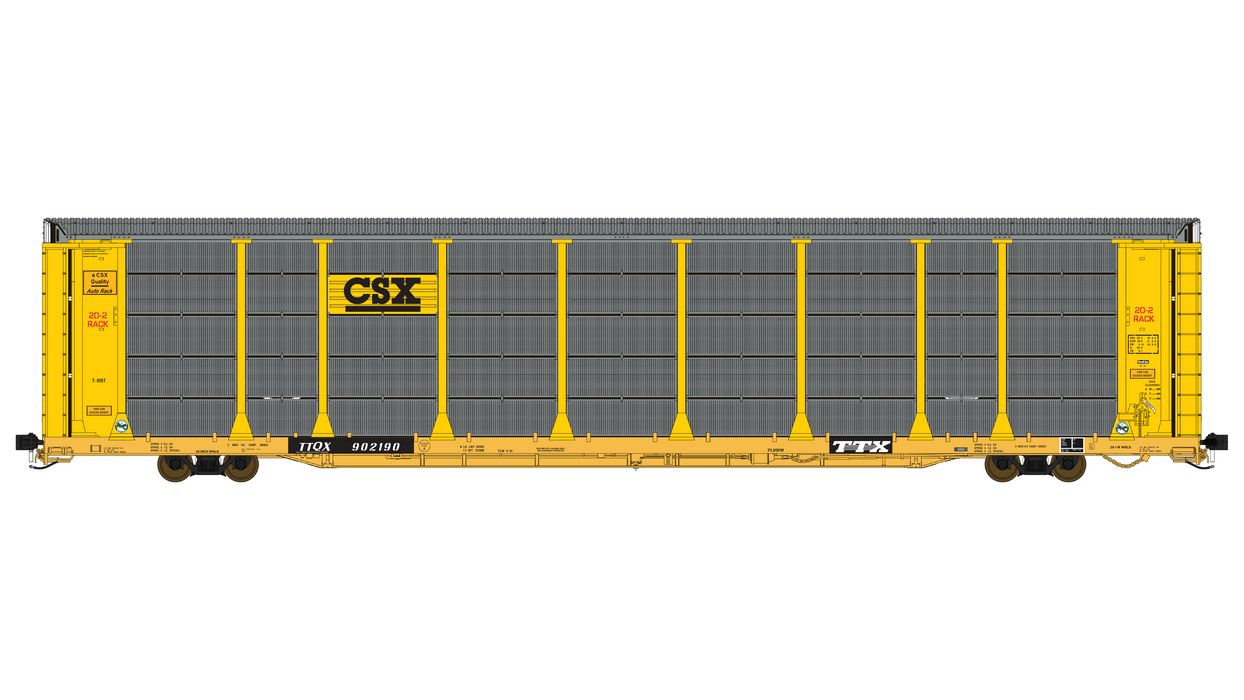 Class One Model Works FC00628 Thrall 20-2 Autorack - Type B - CSX TTQX ...