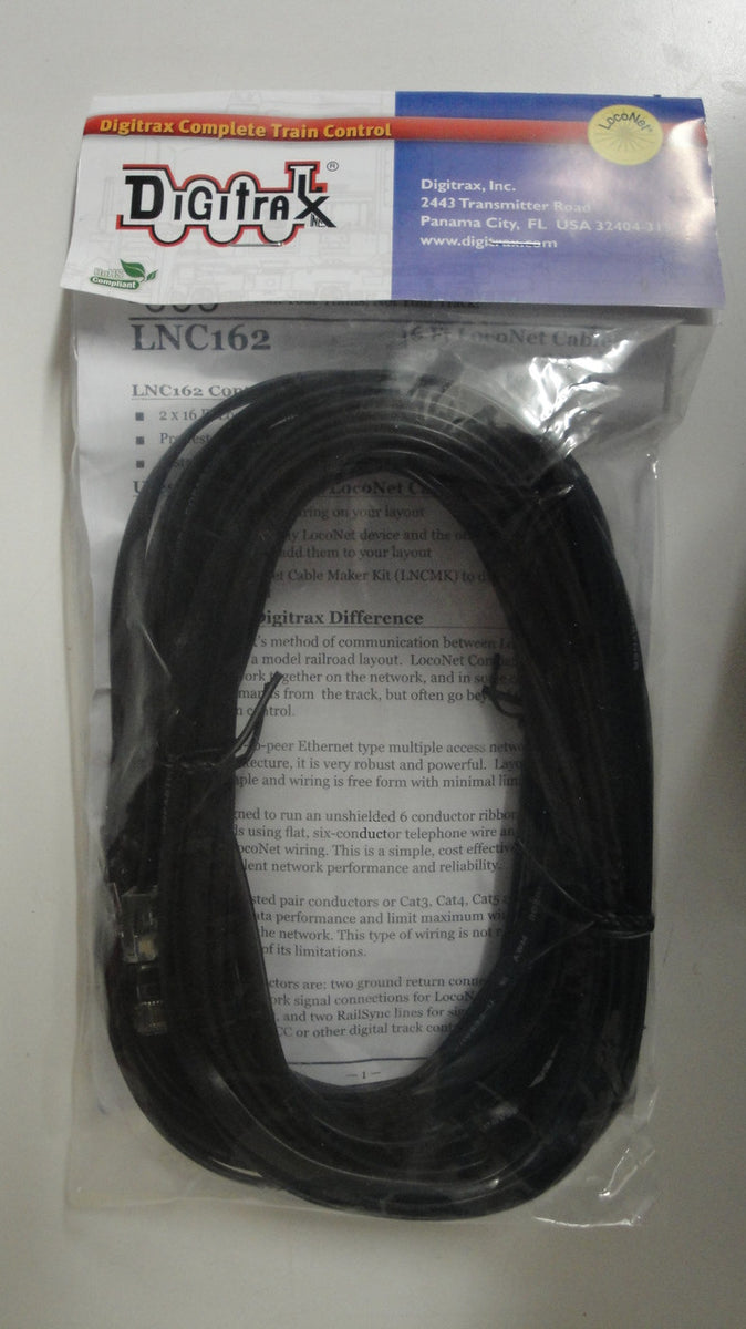 Digitrax LNC162 16' LocoNet Cable 2/ (Scale = ALL) Part # 245-LNC162 ...
