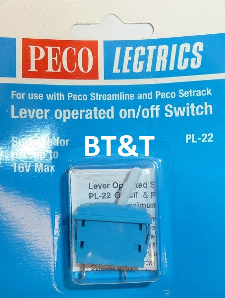 PL-22 Peco / PL-22 On/Off switch (SCALE=ALL ) – YankeeDabbler