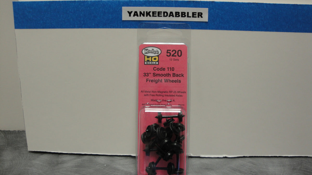 520 Kadee / 33" Diameter Smooth Back Code 110 "Standard" Wheelsets Pac ...