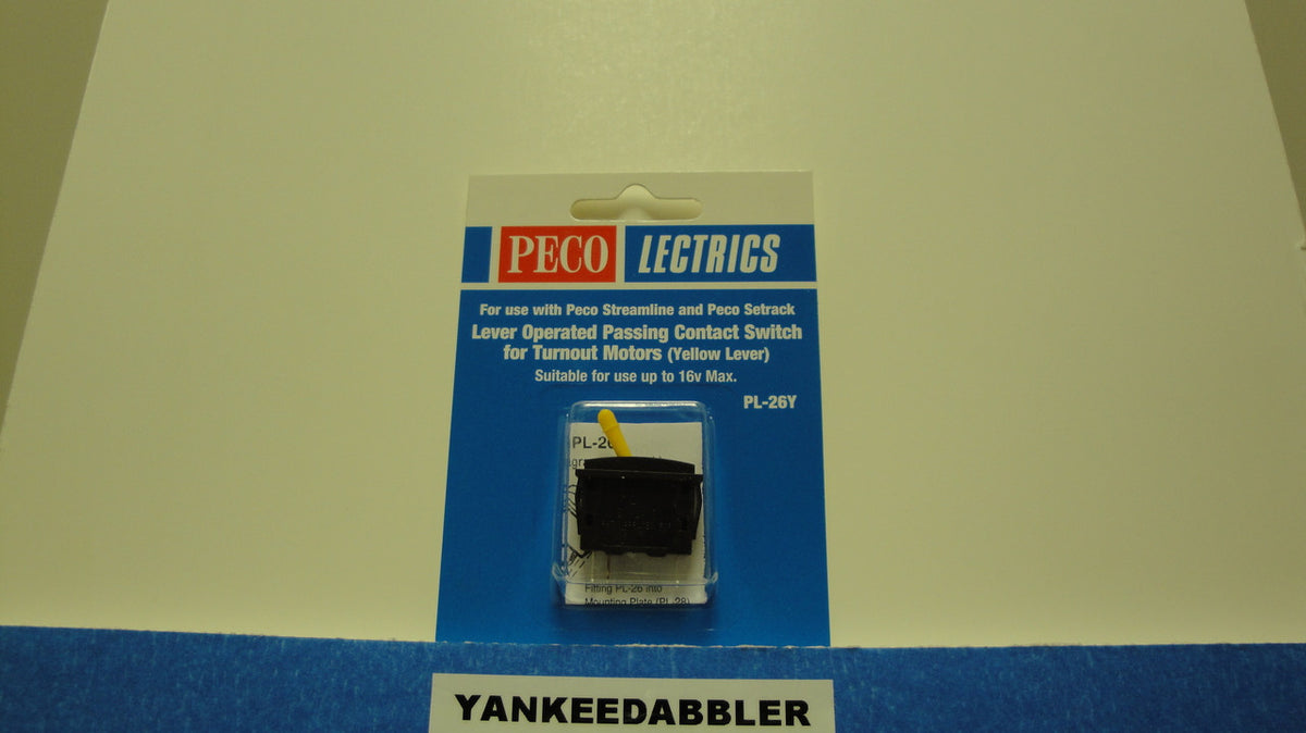 PL-26Y Peco / PL-26Y Passing Contact Toggle Switch for Twin Coil Switc ...