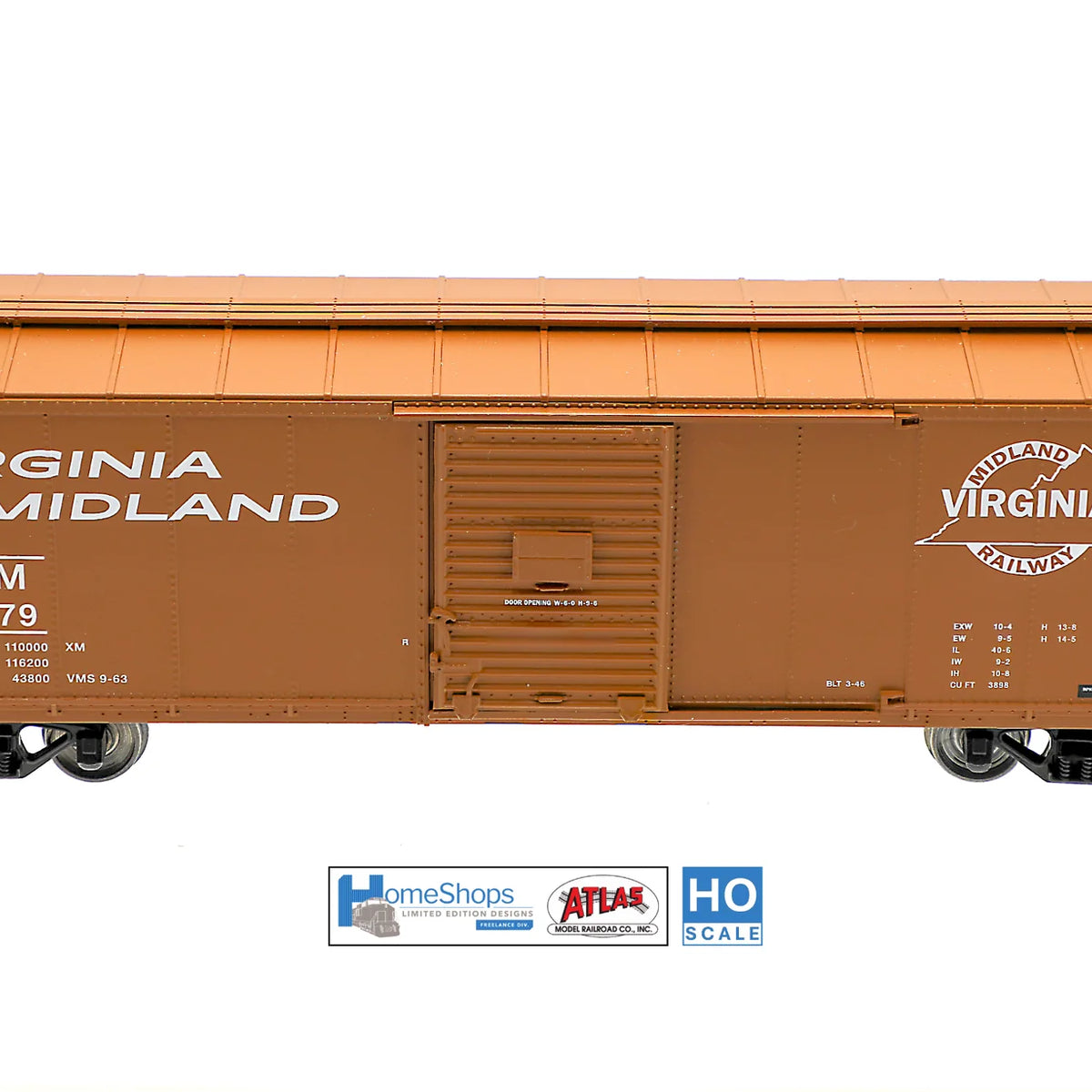 HomeShops HFB-040-001 VM - Virginia Midland #2825 Atlas USRA Rebuilt S ...