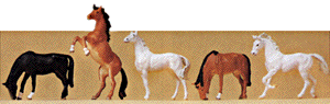 Preiser 156 Animals -- Horses HO Scale – YankeeDabbler
