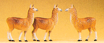 Preiser 20389 91N Animals -- Llamas pkg(3) HO Scale – YankeeDabbler