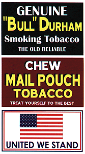 Blair Line 2255 Barn Sign Decals -- Set #6 - Chew Mail Pouch, United W ...