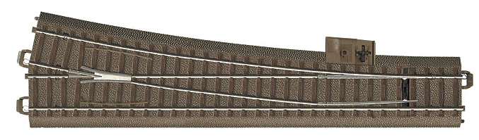 Trix T62712 C-Track - Curved - Wide-Radius Turnout - Right - 12.1 Degr ...