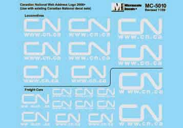Microscale MC-5010 Canadian National - CN -- Mini-Cal Locos & Freight ...